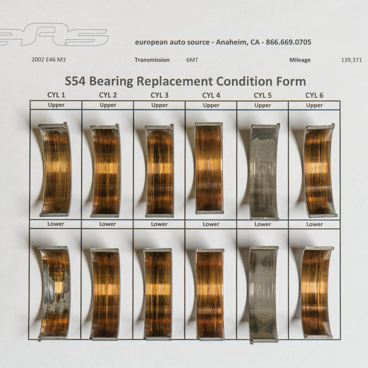 EAS S54 Rod Bearing Service – european auto source