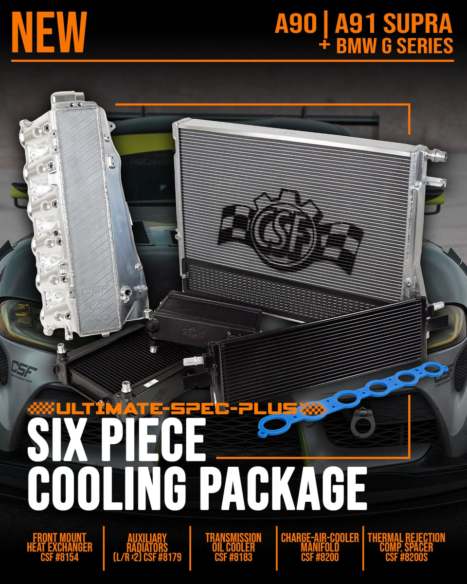 CSF 6 Piece Ultimate Spec Cooling Package Toyota A90 Supra CSF 6 Piece Ultimate Spec Cooling Package Toyota A90 Supra
