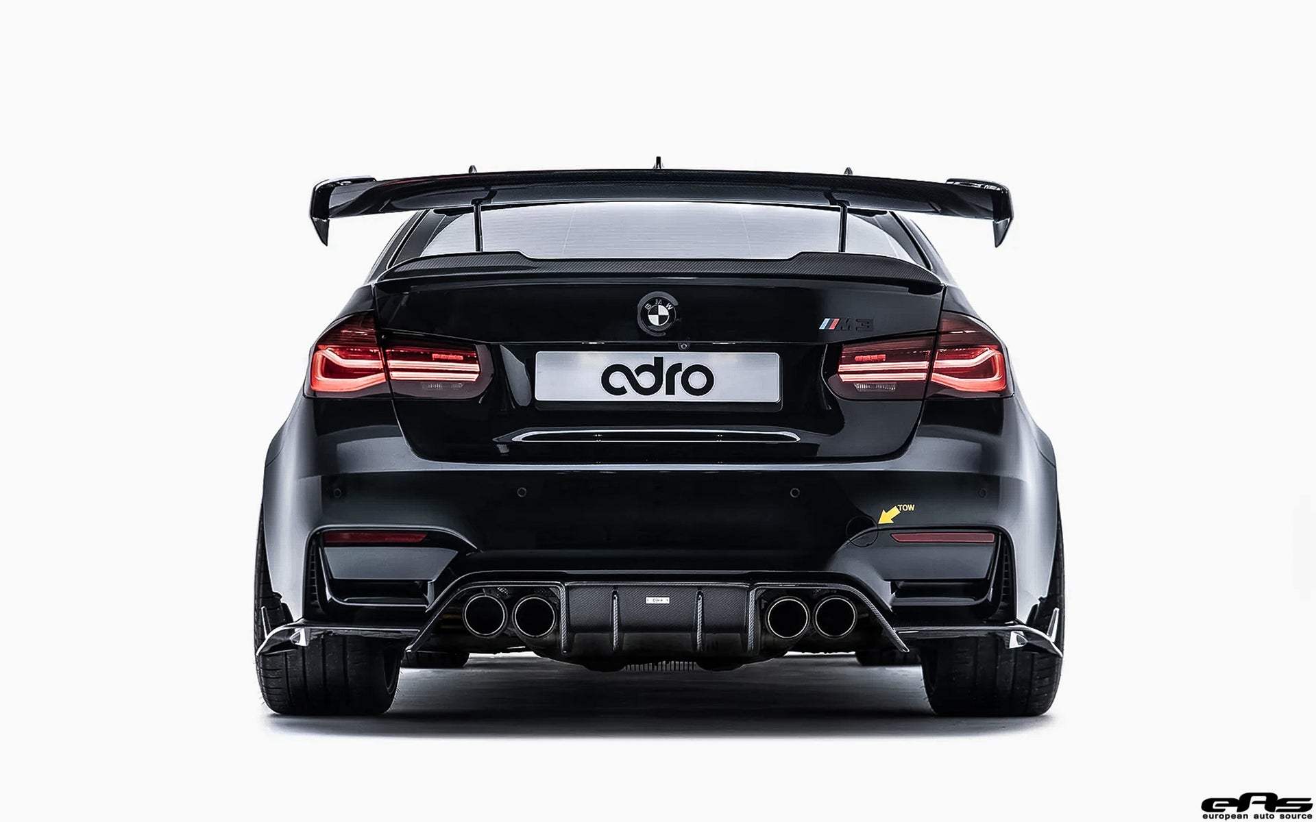 ADRO Premium Prepreg AT-R1 Carbon Fiber Swan Neck Wing For BMW F8X M3 ...