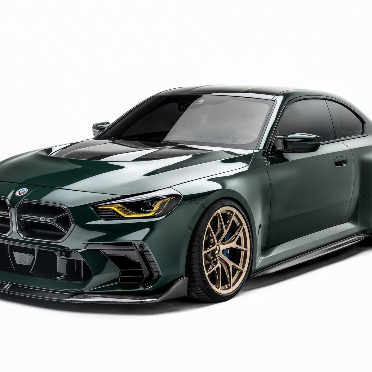 ADRO Carbon Fiber Front Grille & Carbon Fiber V2 Front Lip for Facelif ...