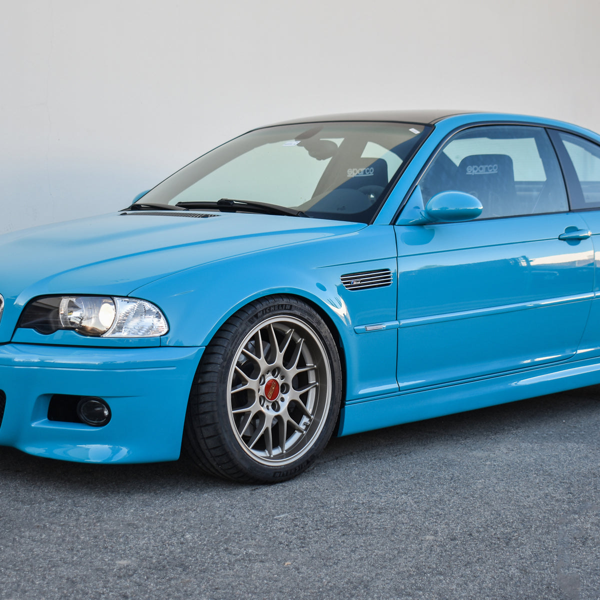 Miami Blue E46 M3 - BBS RG-R, Sparco QRT-K – european auto source