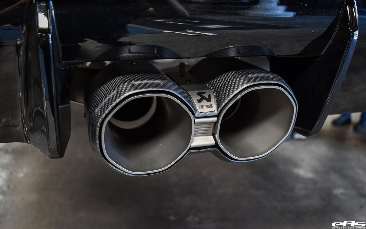 Brooklyn Grey G80 M3 Competition - Akrapovic Titanium Slip-On Exhaust ...
