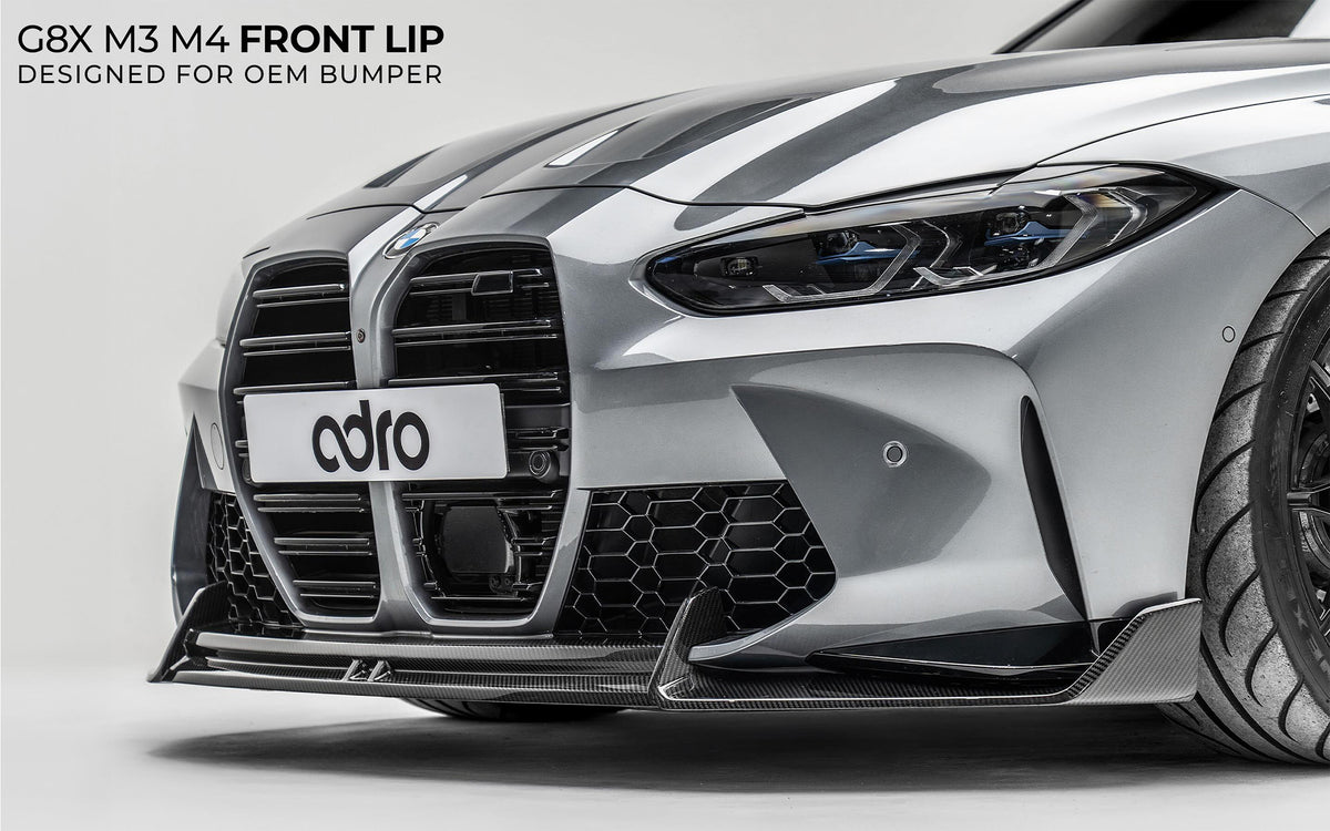 ADRO Carbon Fiber Front Lip for OEM BMW G8X M3/M4 Front Bumper ...