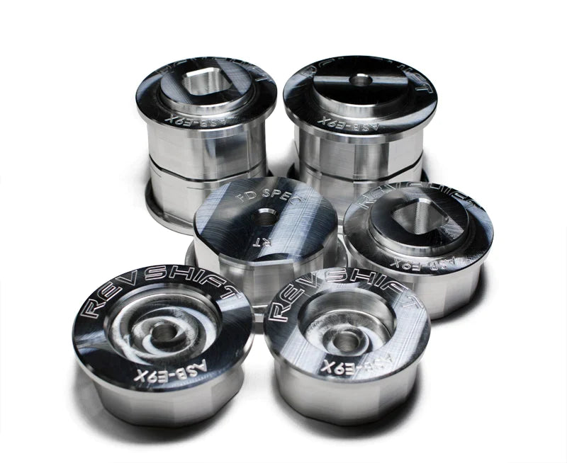 Revshift - Solid Aluminum Rear Subframe Bushings - BMW E82 1M ...