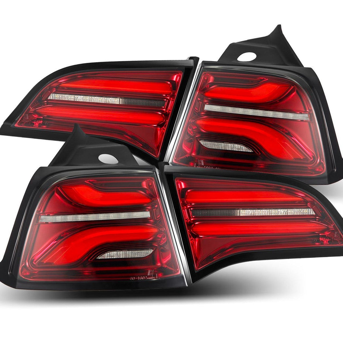 Alpharex - PRO-Series LED Tail Lights (Red Smoke) - Tesla Model 3 ...